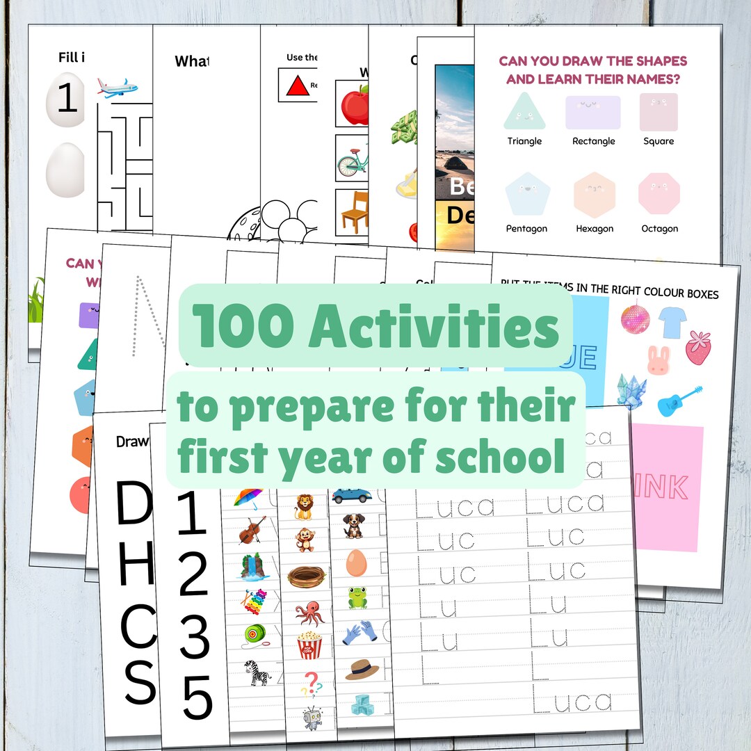 Kids Activity Packet, Attention Worksheet, Kids Educational Activity ...