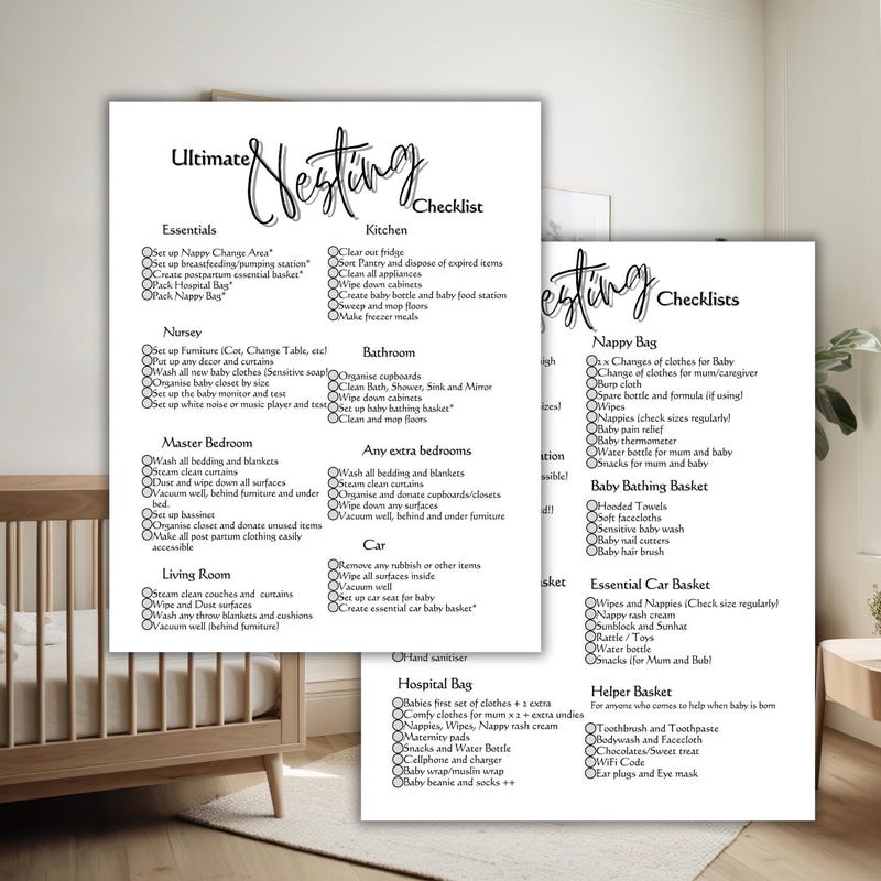 Expecting Baby Checklist - Etsy