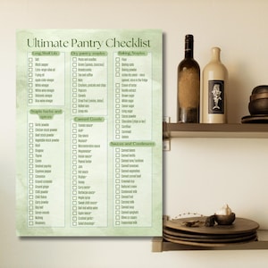 Kitchen Grocery Items List - Etsy
