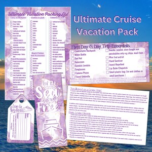 All Inclusive Packing List Beach Vacation Packing List Editable ...