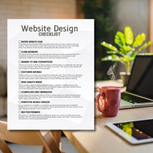 Website Design Checklist Tips for SEO & Mobile Optimisation Including Comprehensive Website ...