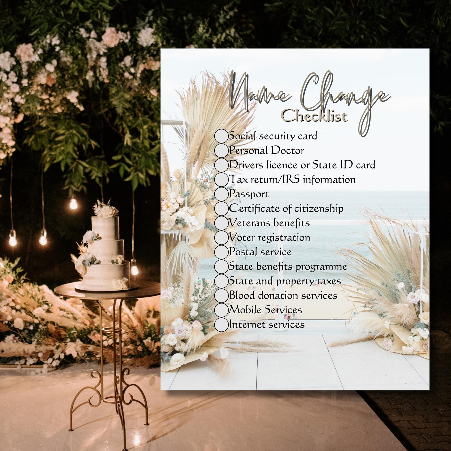 Complete Name Change Checklist for Legal and Personal Updates New Name ...