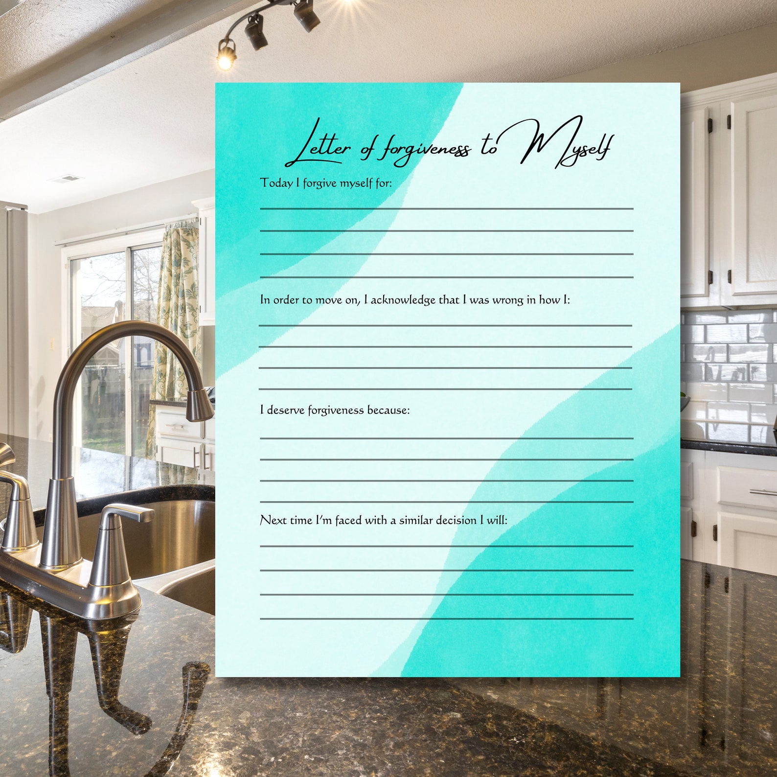 Forgiveness Activity Editable Forgiveness Worksheets Self Forgiveness ...