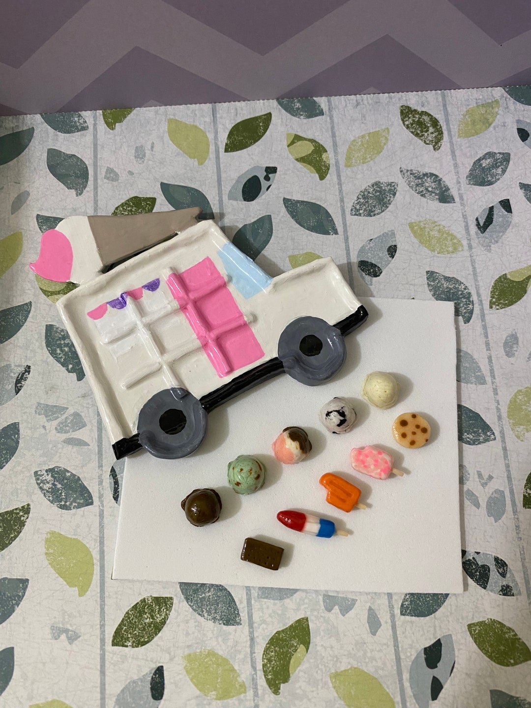 Ice Cream Truck Tic Tac Toe Board - Etsy