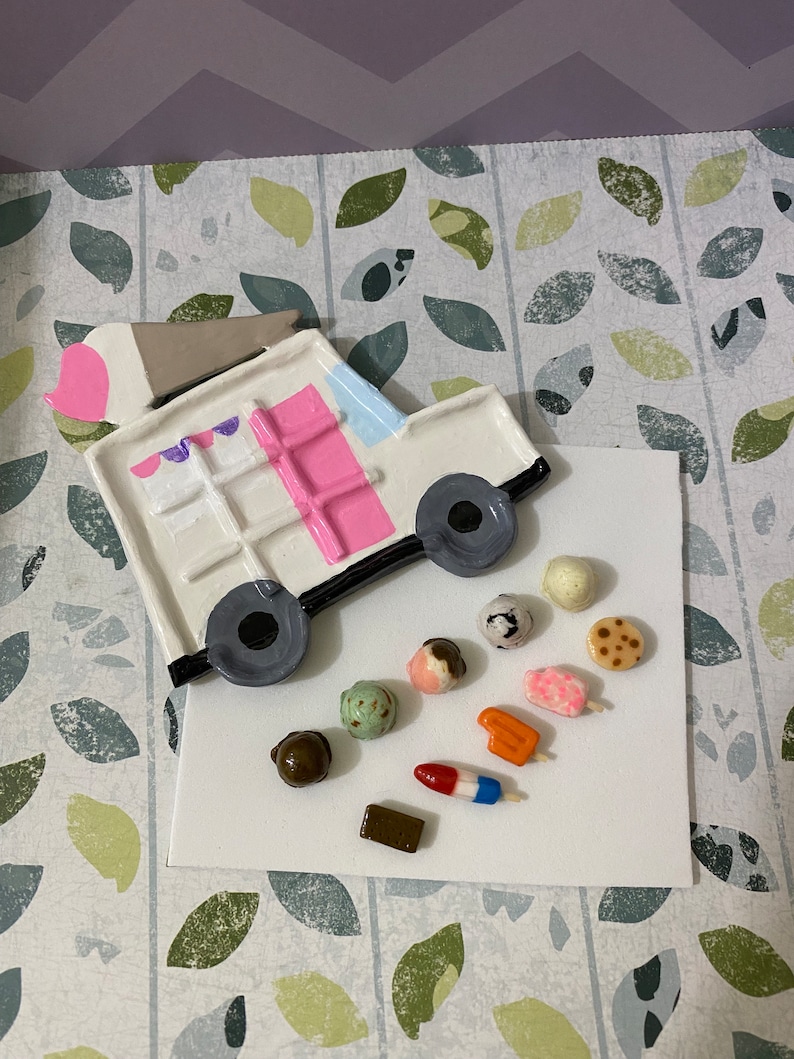 Ice Cream Truck Tic Tac Toe Board - Etsy
