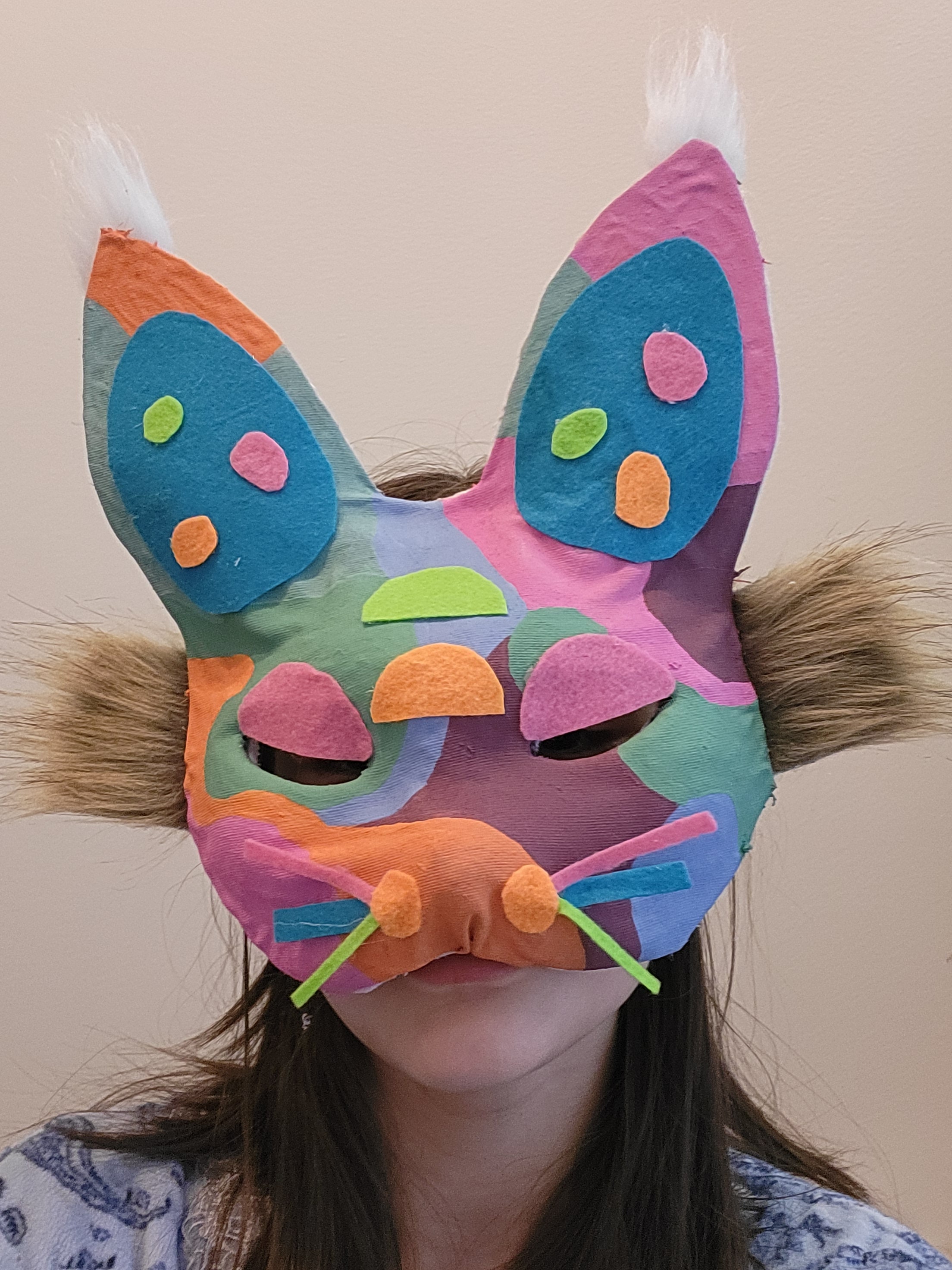 Therian Rainbow Rabbit Mask - Etsy