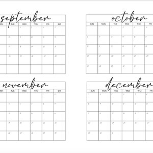 Dec 2024 Free Calendar - Etsy