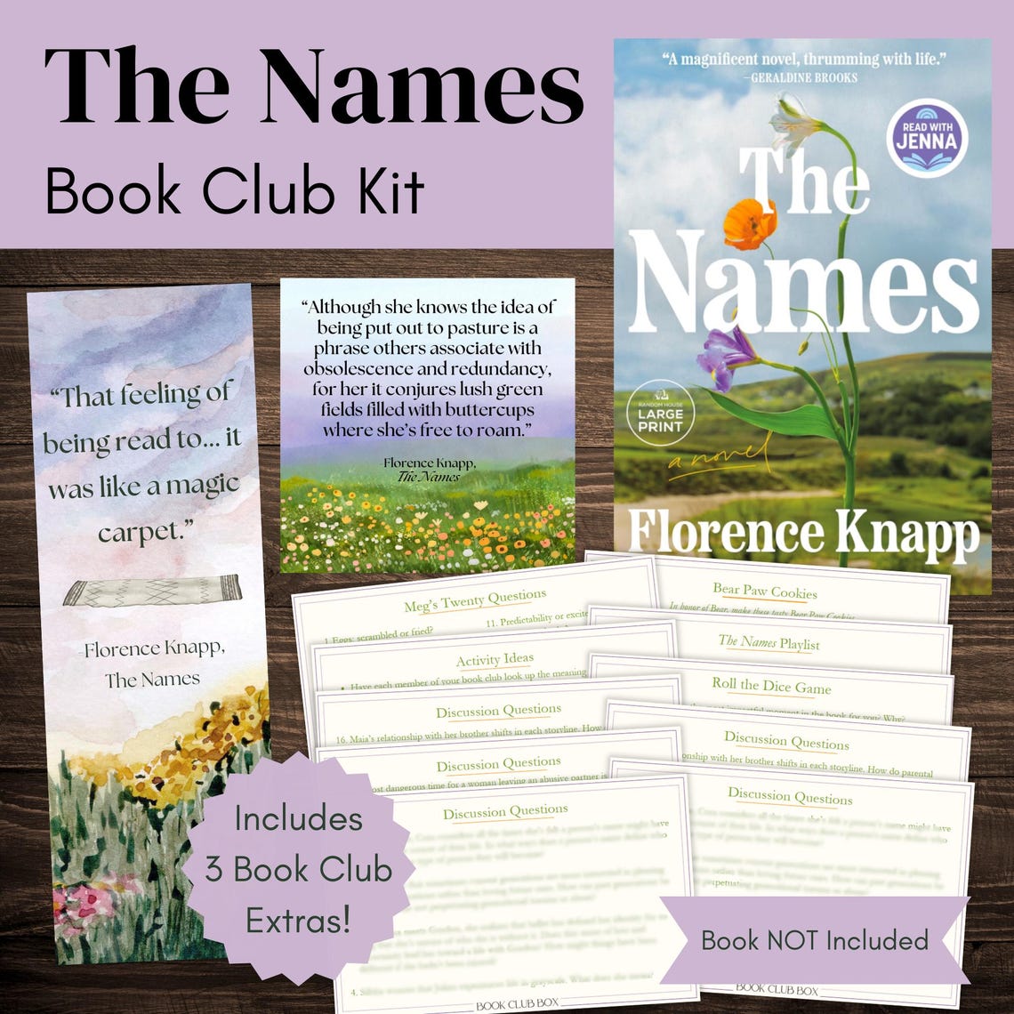 The Names Book Club Kit and Discussion Guide | the Names by Florence ...