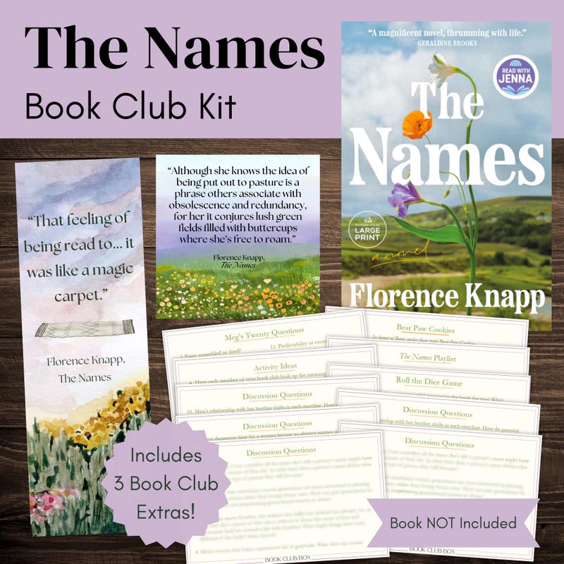 The Names Book Club Games - Etsy