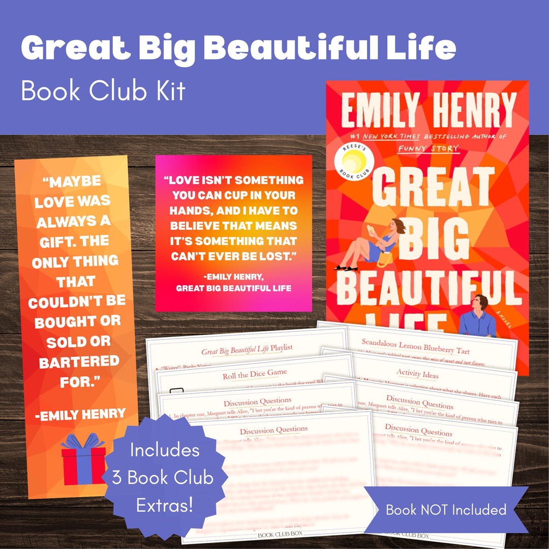 Great Big Beautiful Life Book Club Kit and Discussion Guide | Great Big ...