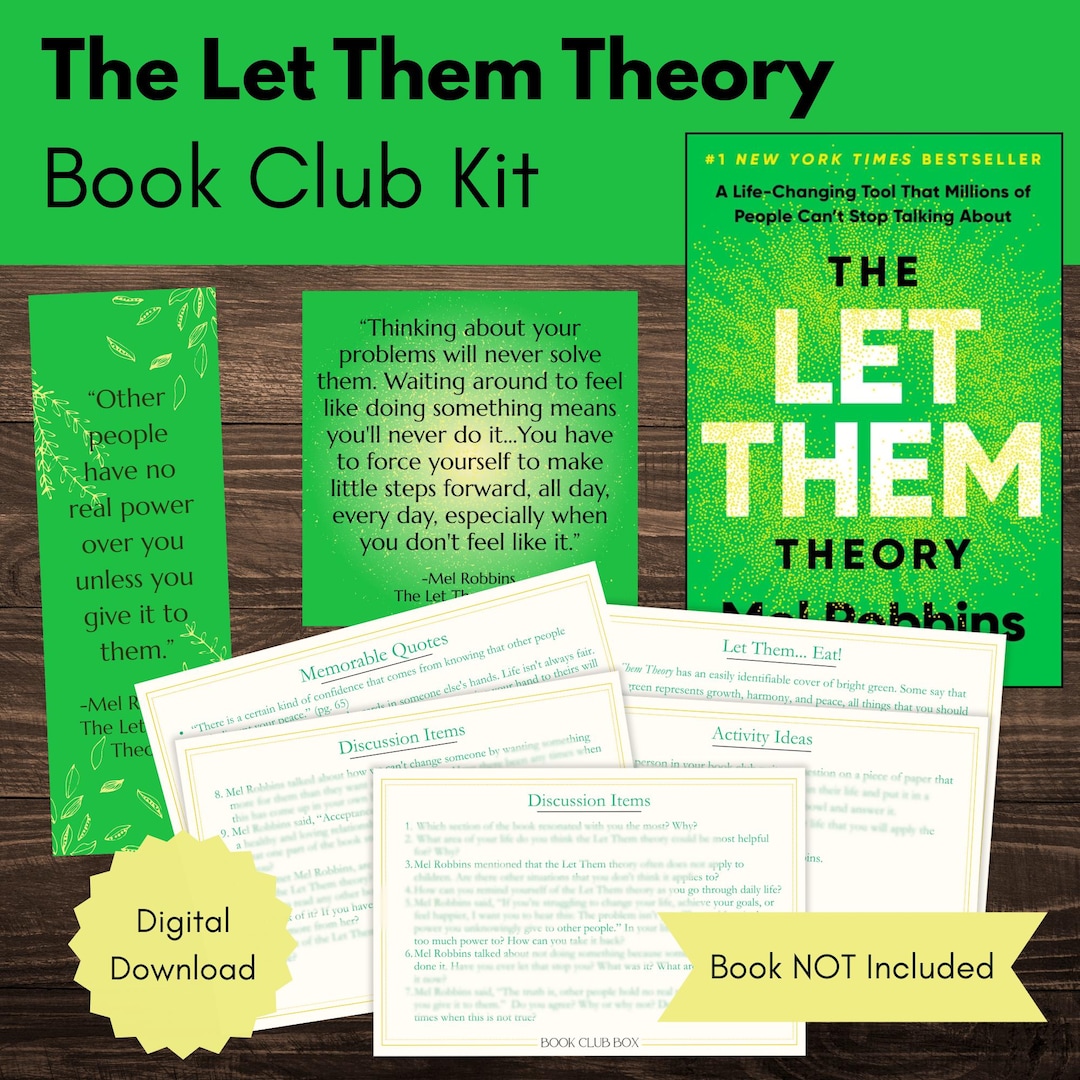 Book Club Kit for the Let Them Theory by Mel Robbins - Etsy