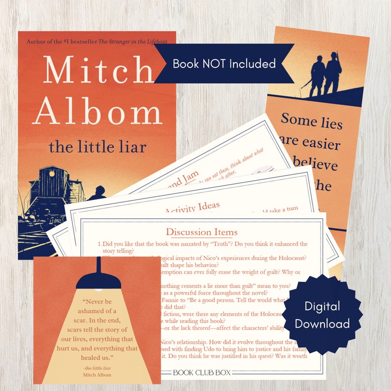 Book Club Kit for the Little Liar by Mitch Albom - Etsy