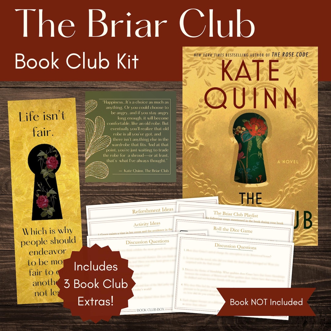 The Briar Club by Kate Quinn Book Club Kit and Discussion Guide - Etsy