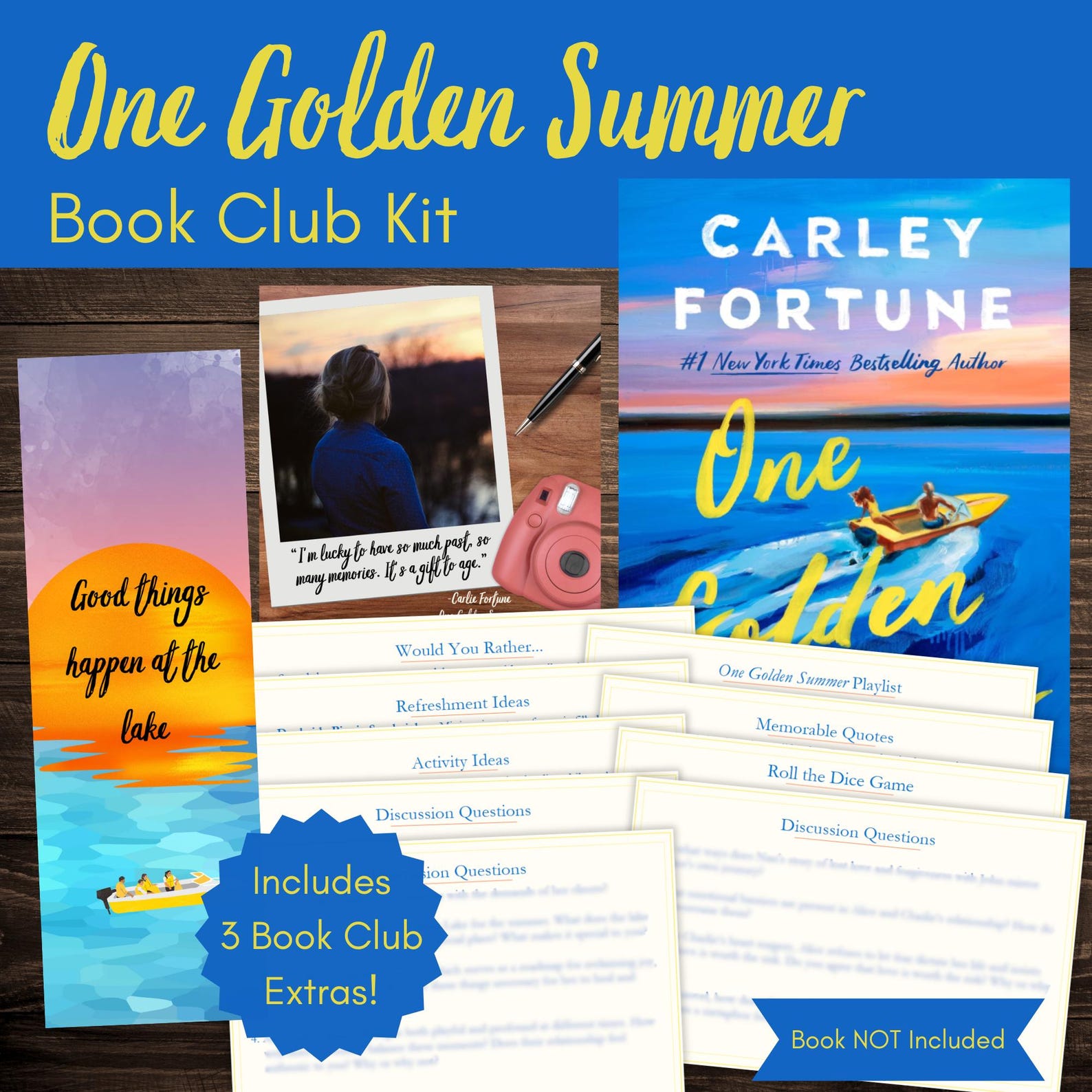 One Golden Summer Book Club Kit & Discussion Guide | One Golden Summer ...