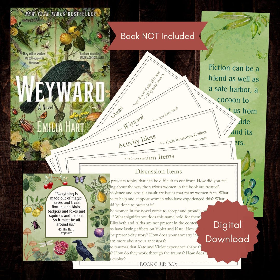 Book Club Kit for Weyward by Emilia Hart | Wayward Book Club Kit - Etsy