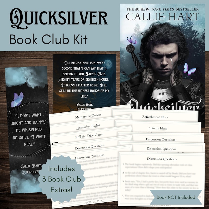 Quicksilver Book Club Kit and Discussion Guide | Quicksilver by Callie ...