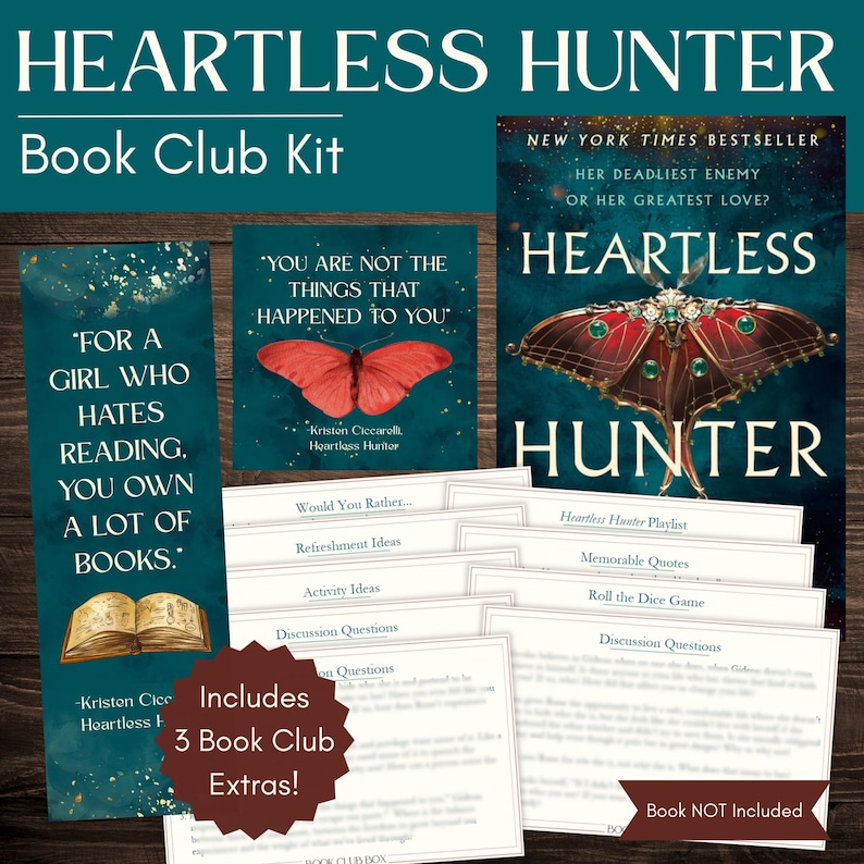 Heartless Hunter Book Club Kit & Discussion Guide | Crimson Moth by ...