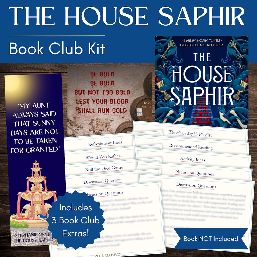 The House Saphir Book Club Kit and Discussion Guide | the House Saphir ...