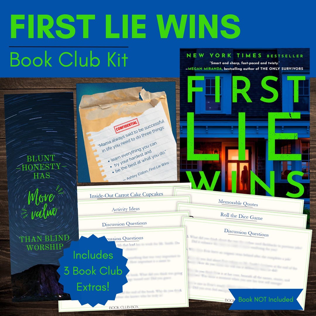 First Lie Wins Book Club Kit and Discussion Guide | First Lie Wins by ...