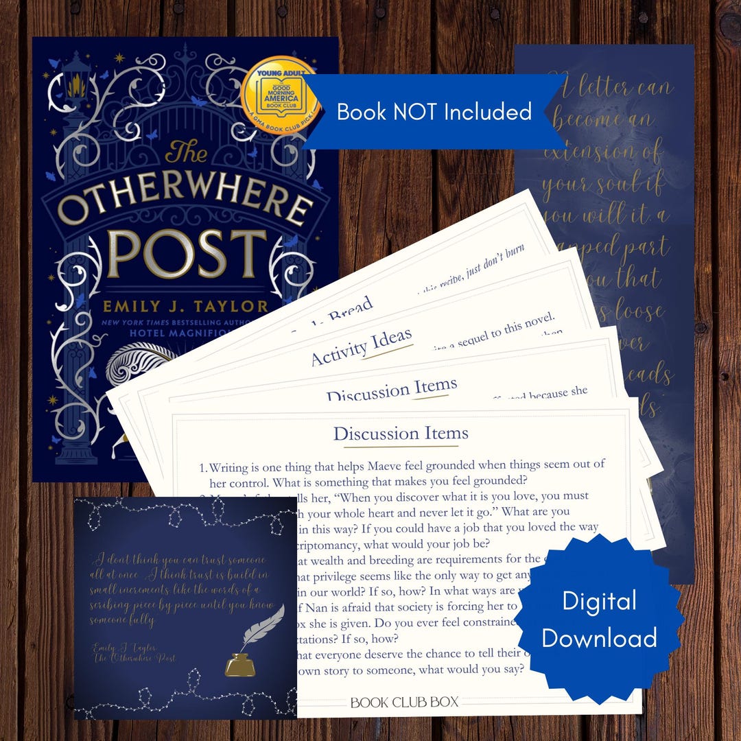 Book Club Kit for the Otherwhere Post by Emily J Taylor - Etsy