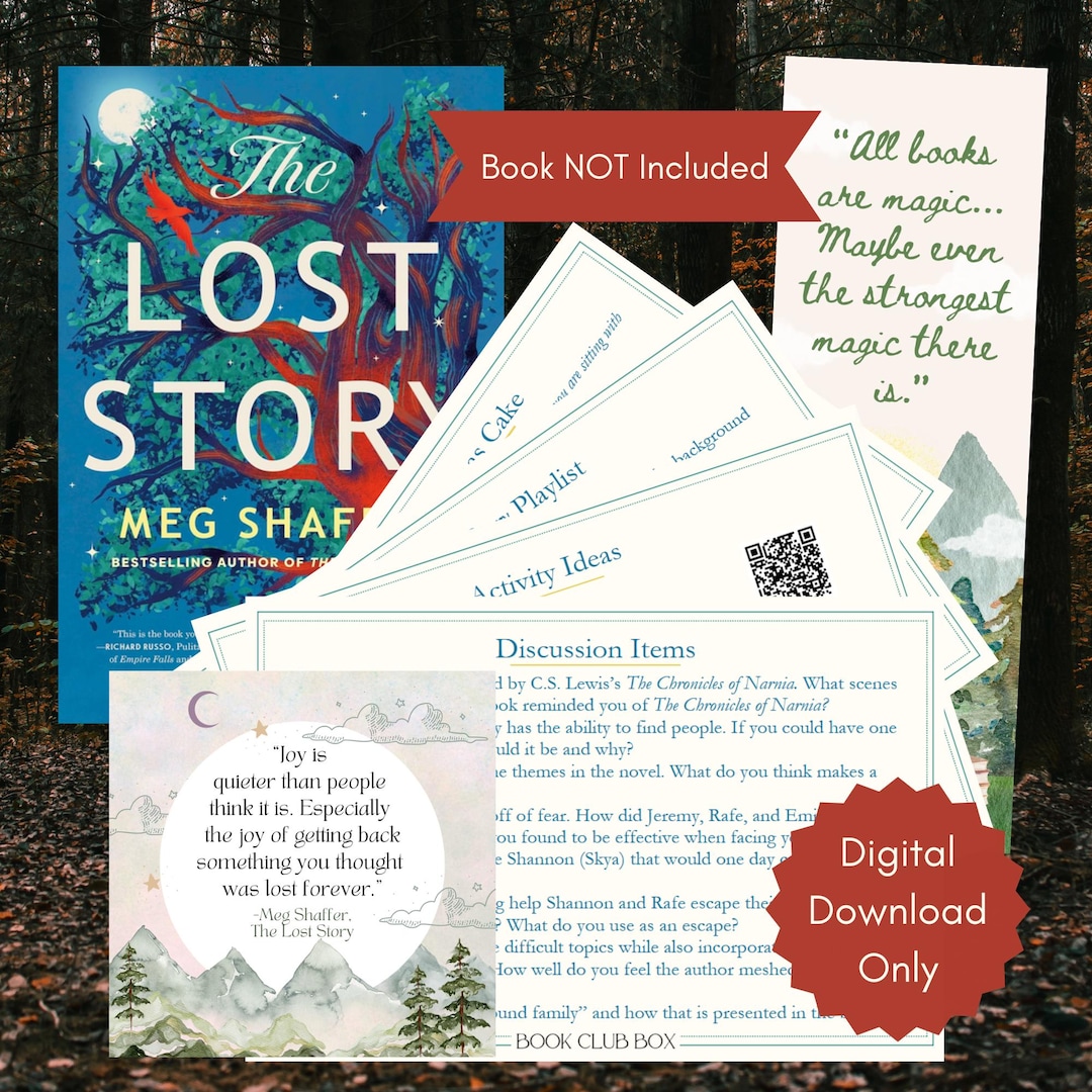 Book Club Kit for the Lost Story by Meg Shaffer - Etsy