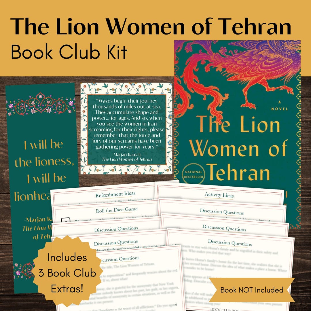 The Lion Women of Tehran Book Club Kit | the Lion Women of Tehran by ...