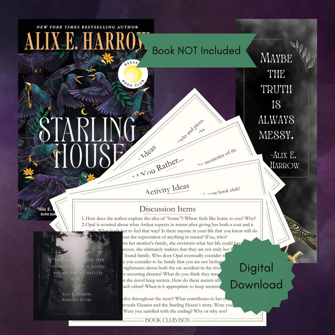 Book Club Kit for Starling House by Alix E. Harrow - Etsy