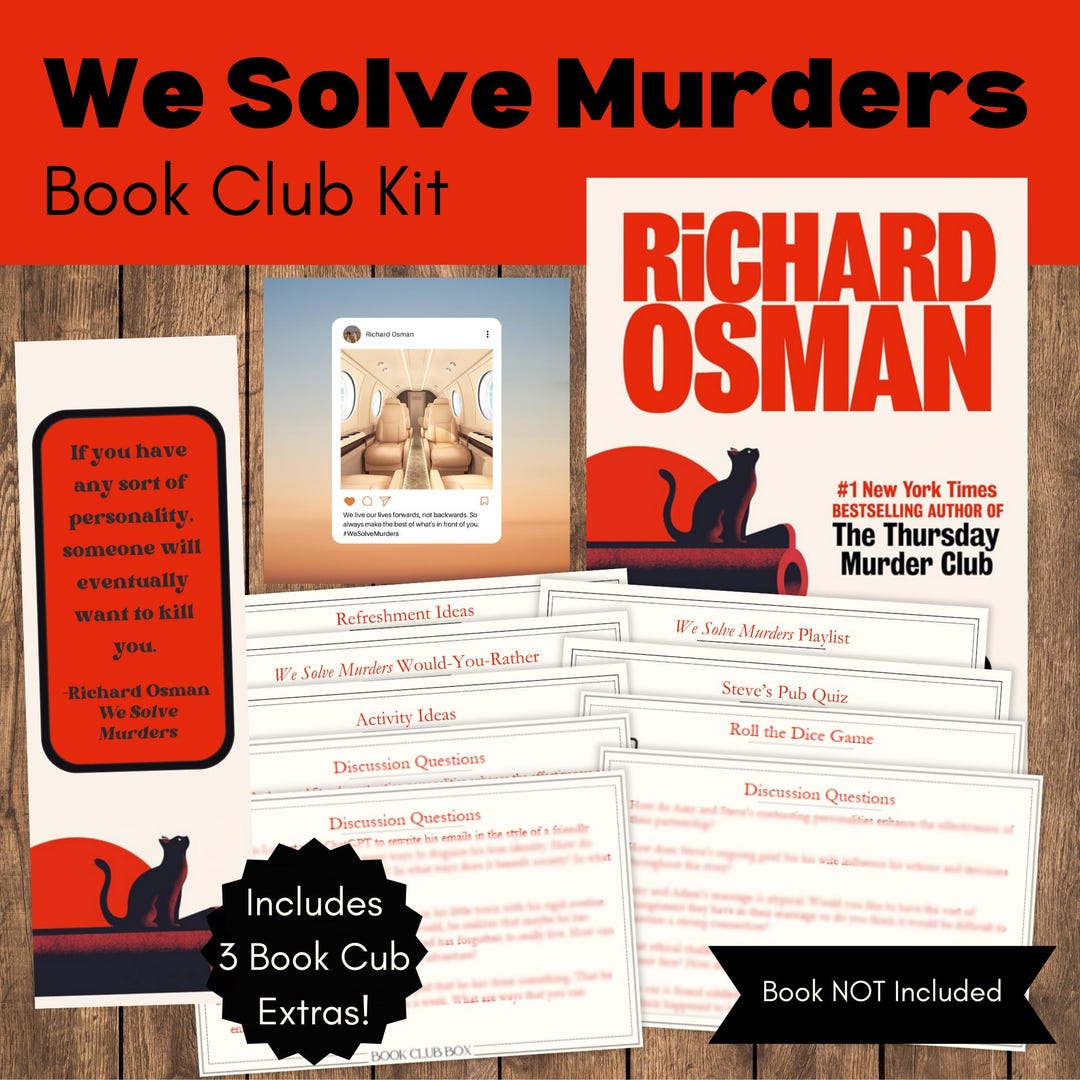 We Solve Murders Book Club Kit and Discussion Guide | We Solve Murders ...
