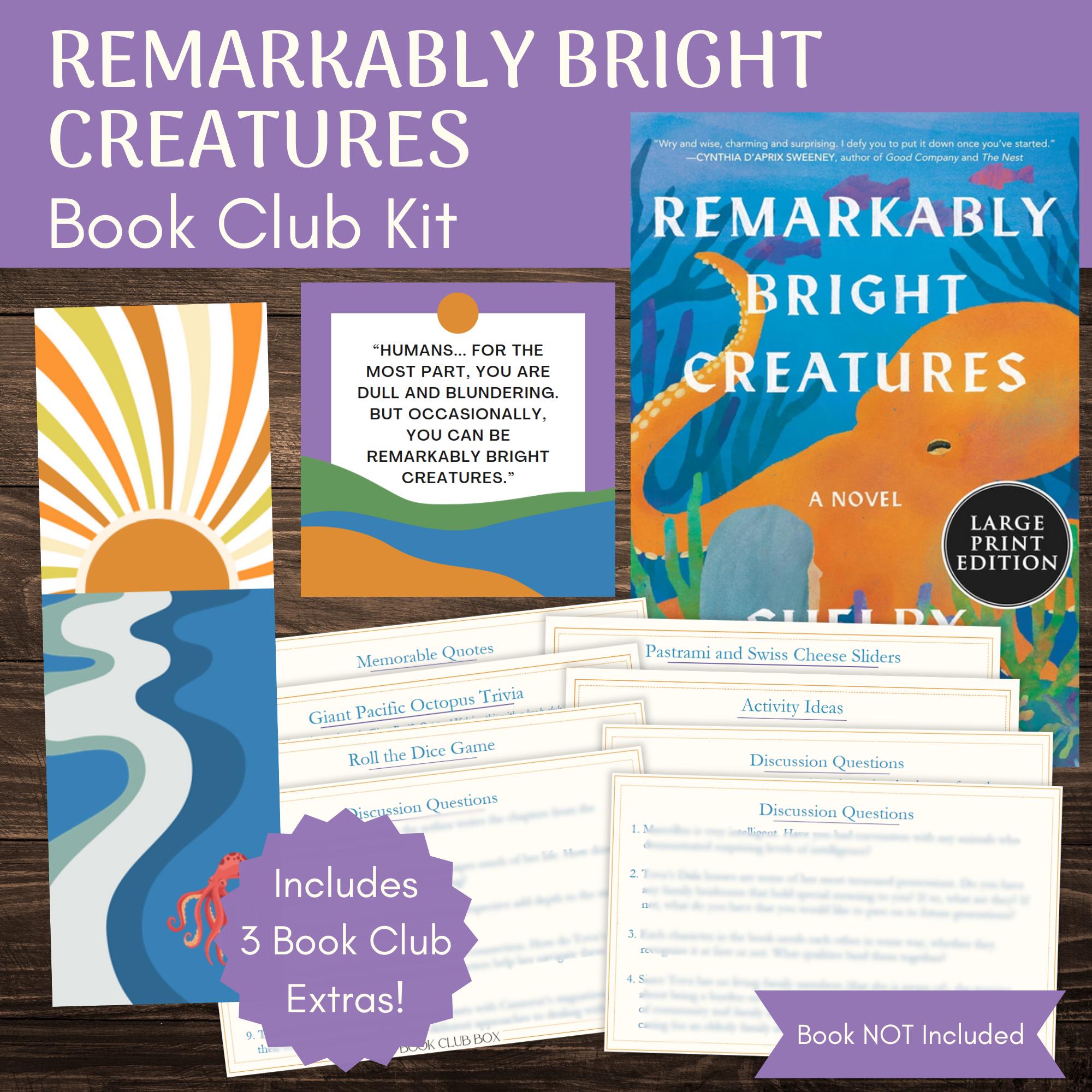 Remarkably Bright Creatures Book Club Kit and Discussion Guide ...