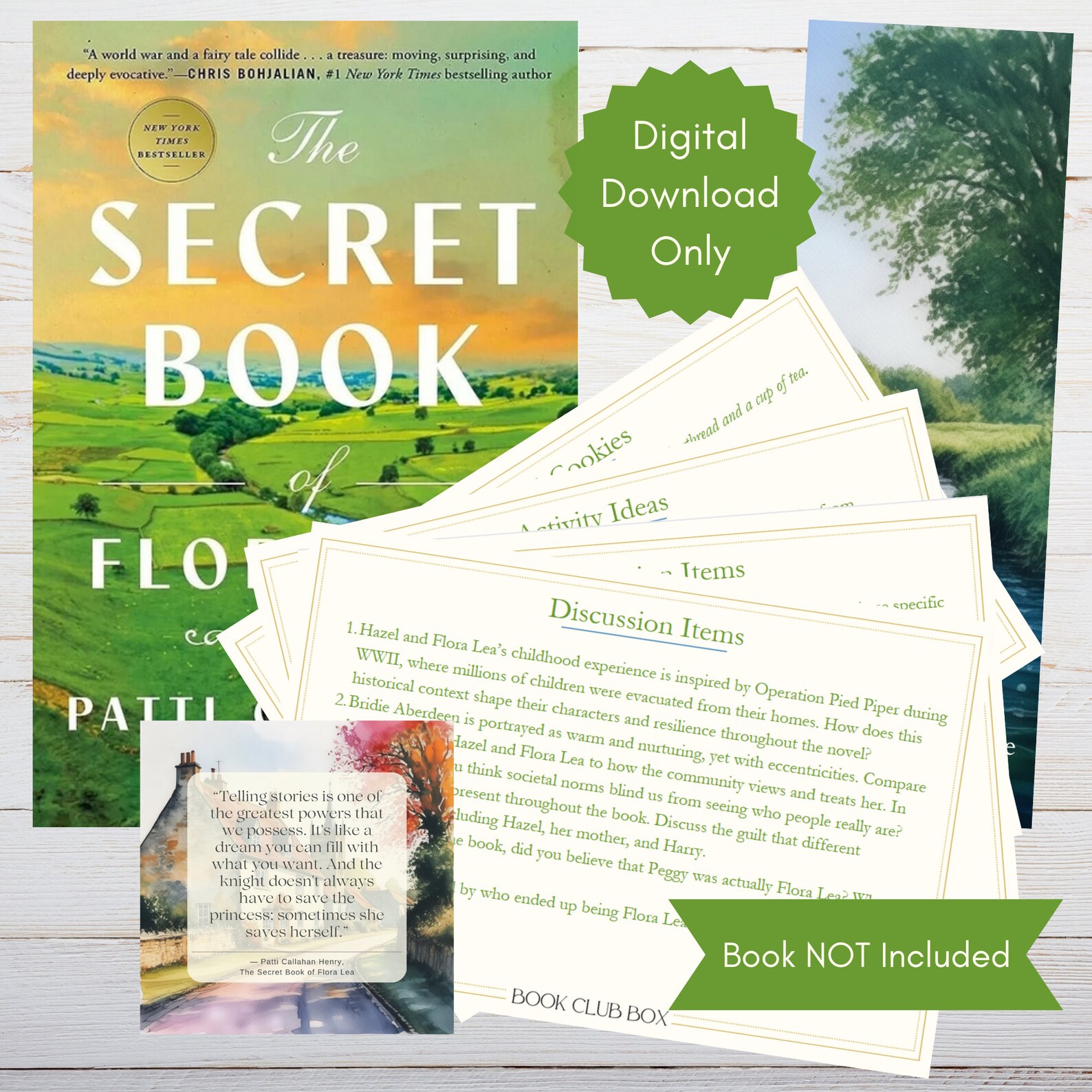 The Secret Book of Flora Lea Book Club Kit and Discussion Guide With ...