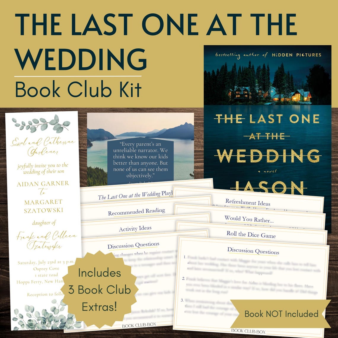 Book Club Kit for the Last One at the Wedding by Jason Rekulak - Etsy