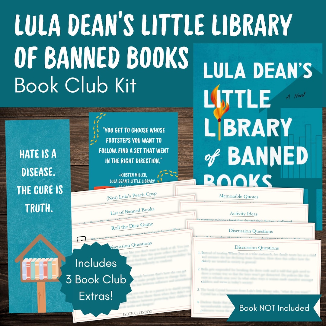Lula Dean's Little Library of Banned Books Book Club Kit and Discussion ...