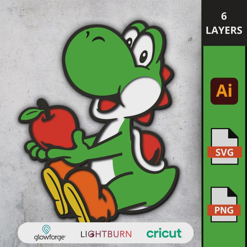 Yoshi Cake Topper - Etsy