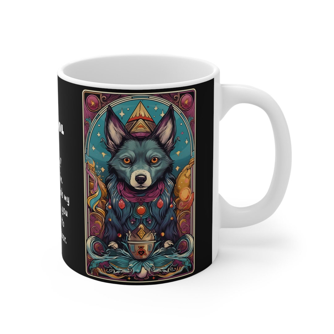 The Fool Tarot Dog Mug, With Motivational Saying, Gift Mug, Dog Lovers ...