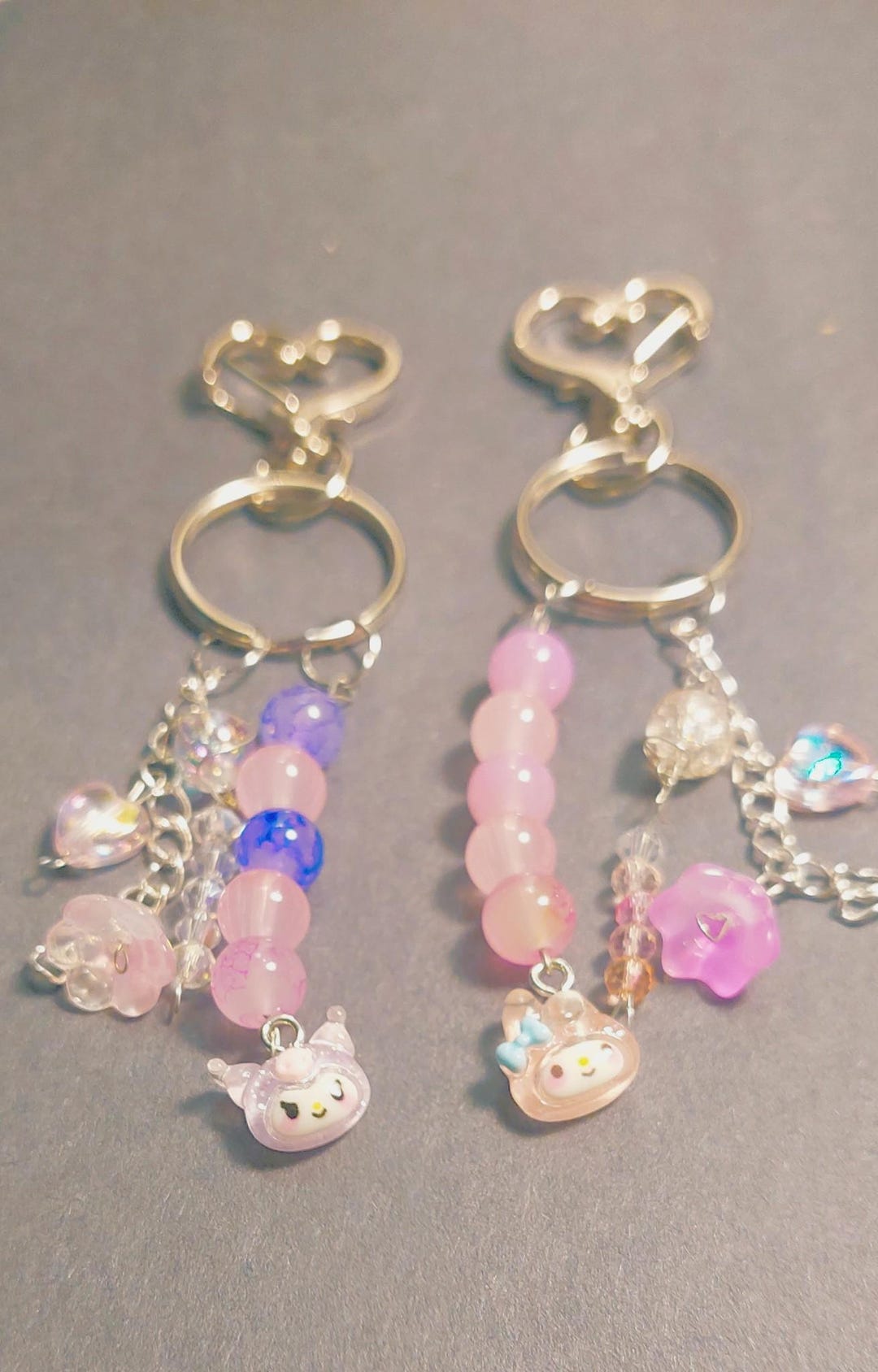 Cute Aesthetic Matching Purple and Pink Keychains!!!! - Etsy