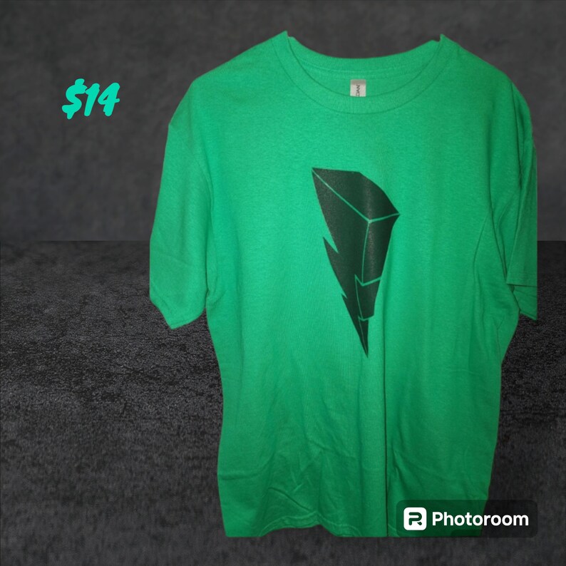 Green Lightning Bolt/power Rangers - Etsy