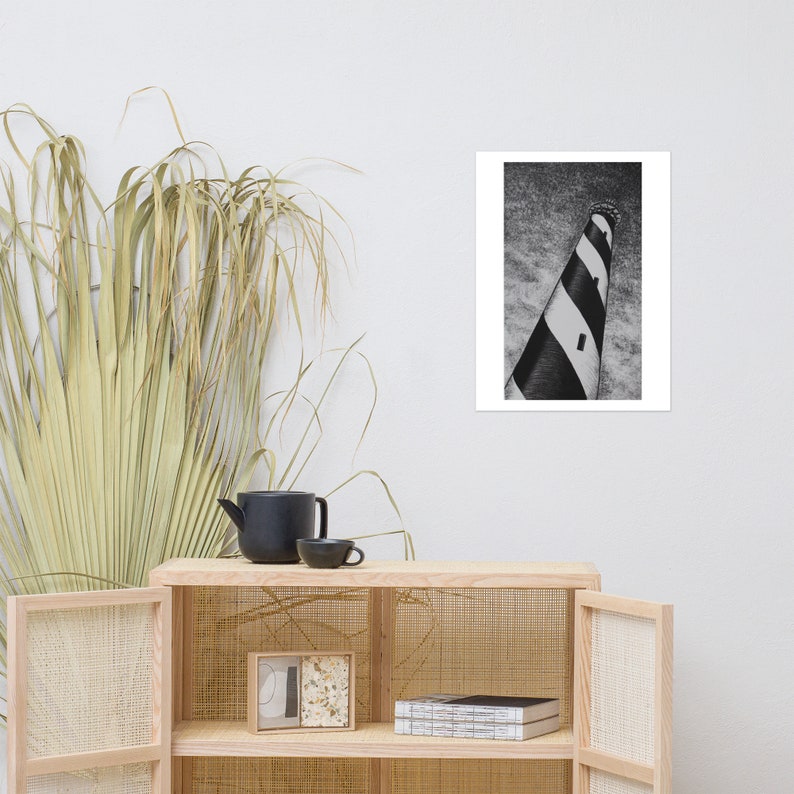 Poster, Hatteras Lighthouse Print, Black and White - Etsy