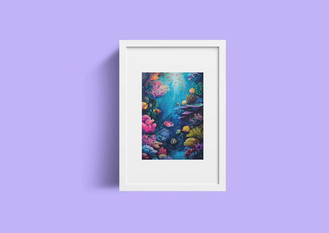 Poster, Poster, Colorful Poster, Under the Sea Poster, Matte Poster ...