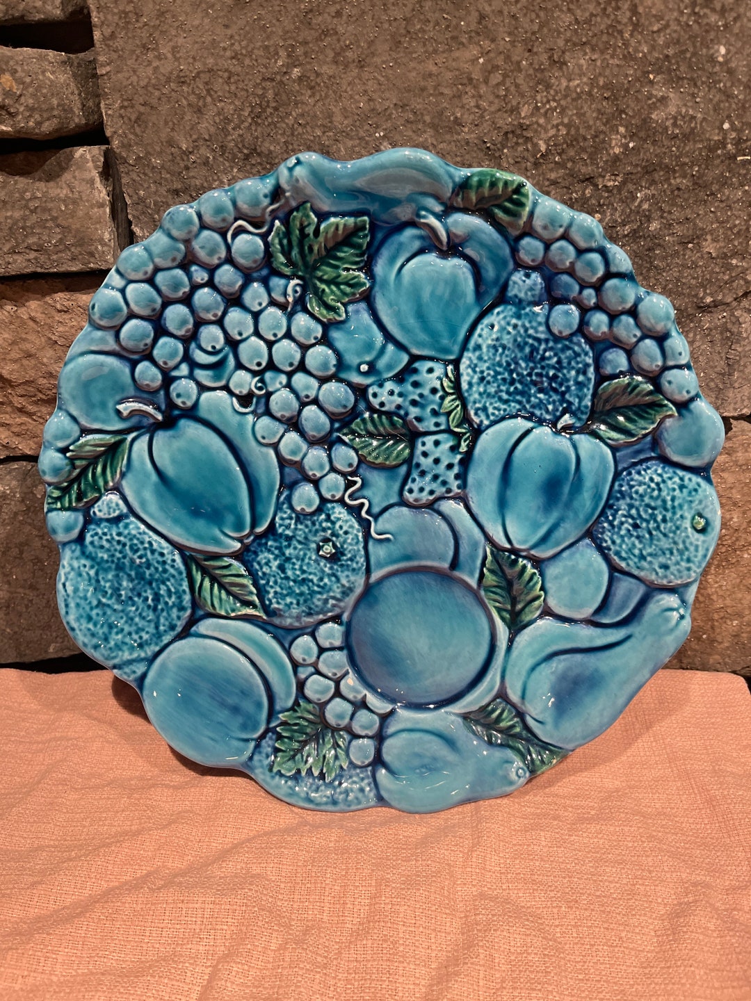 Vintage Inarco Mood Blue Indigo Plate - Etsy