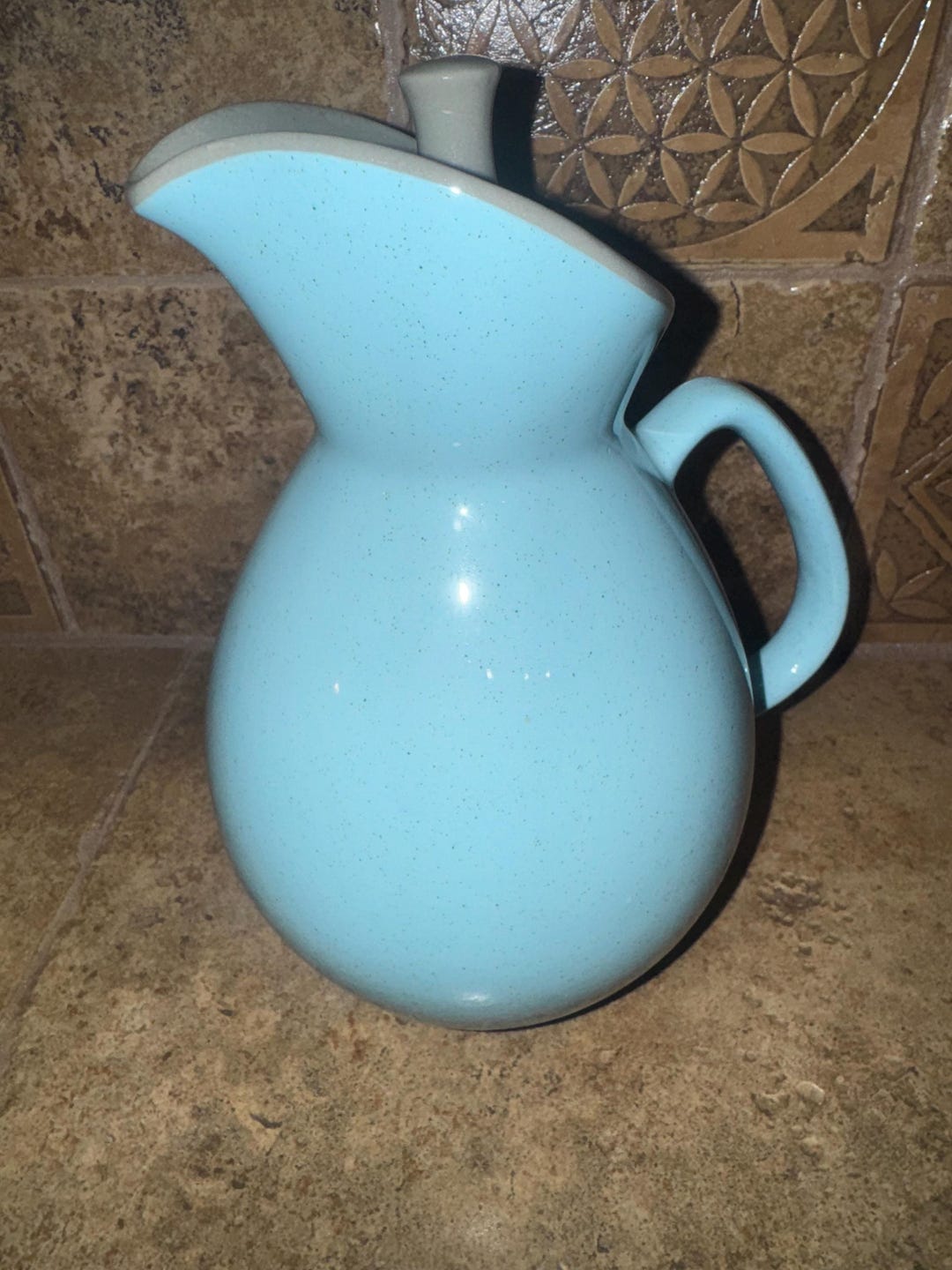 Harkerware Blue Mist Stoneware Pitcher - Etsy
