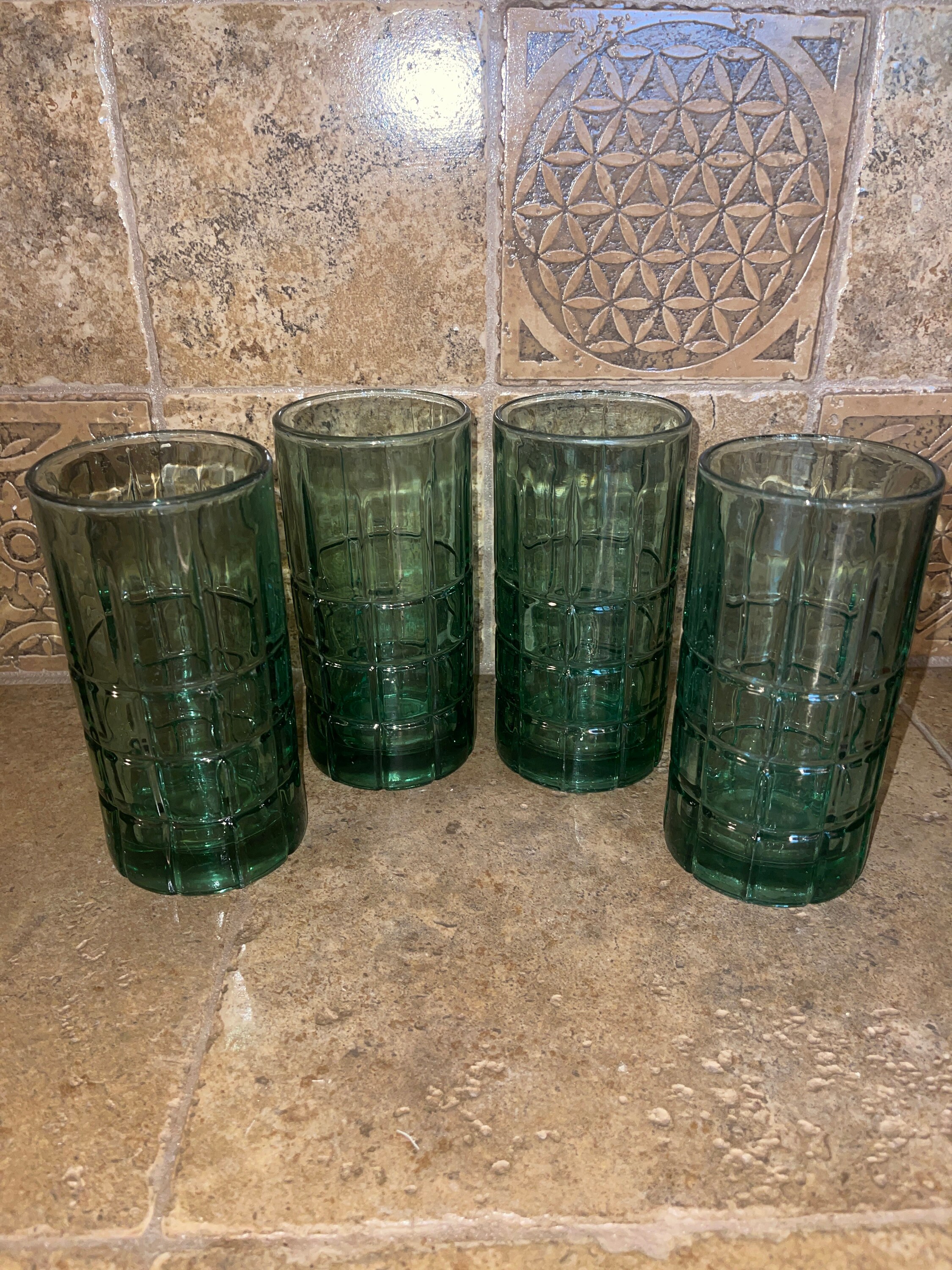 Anchor Hocking Light Green Iced Tea Glasses - Etsy