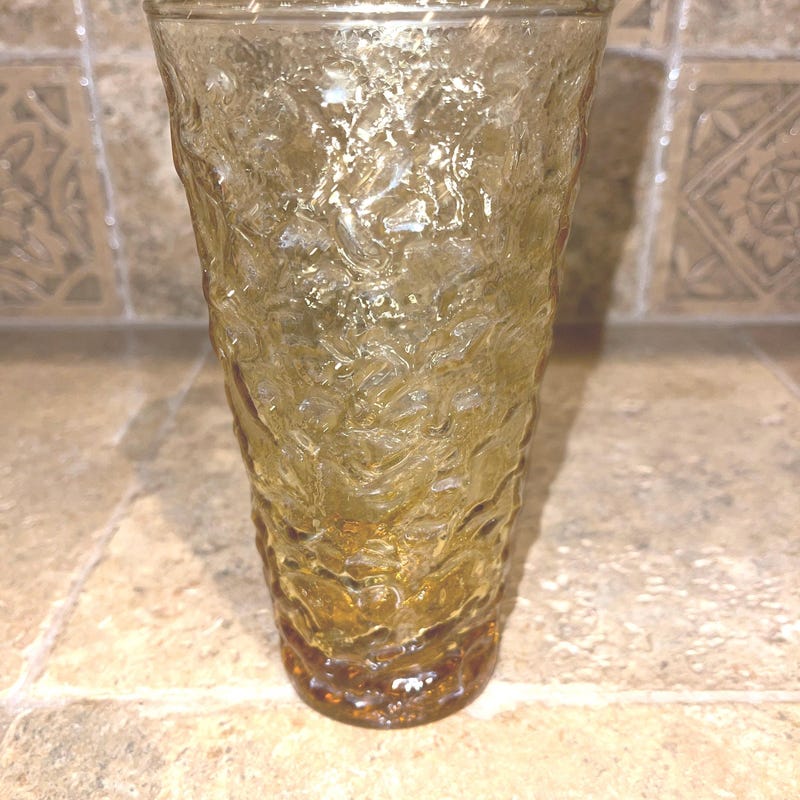 Amber Textured Glass - Etsy