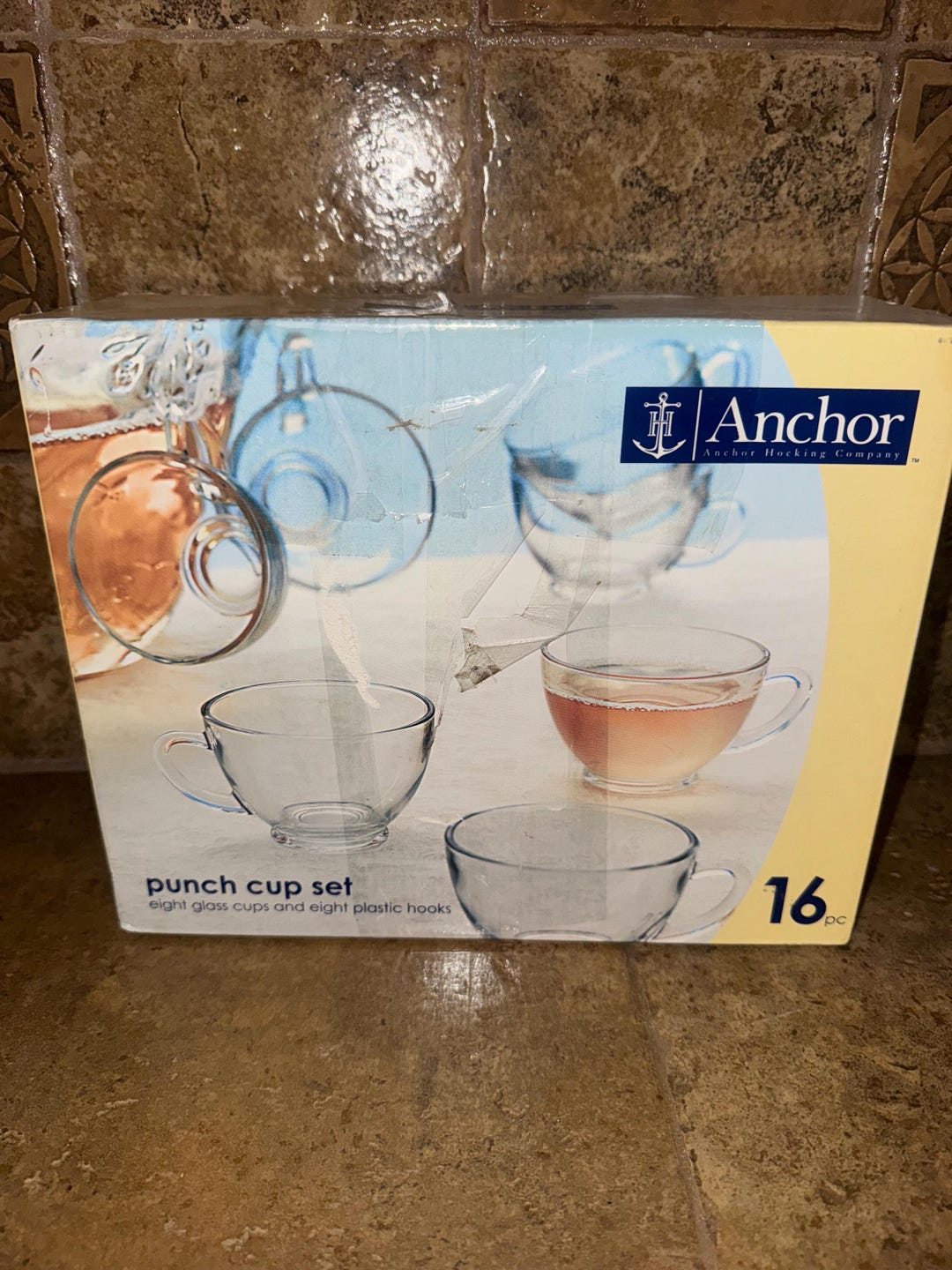 A Set of 8 Anchor Hocking Punch Cups - Etsy