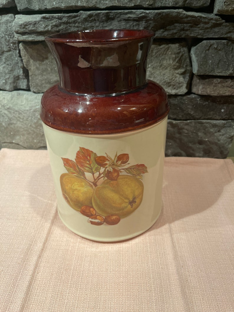 Vintage Mccoy Pottery Autumn Fruit Harvest Canisters - Etsy