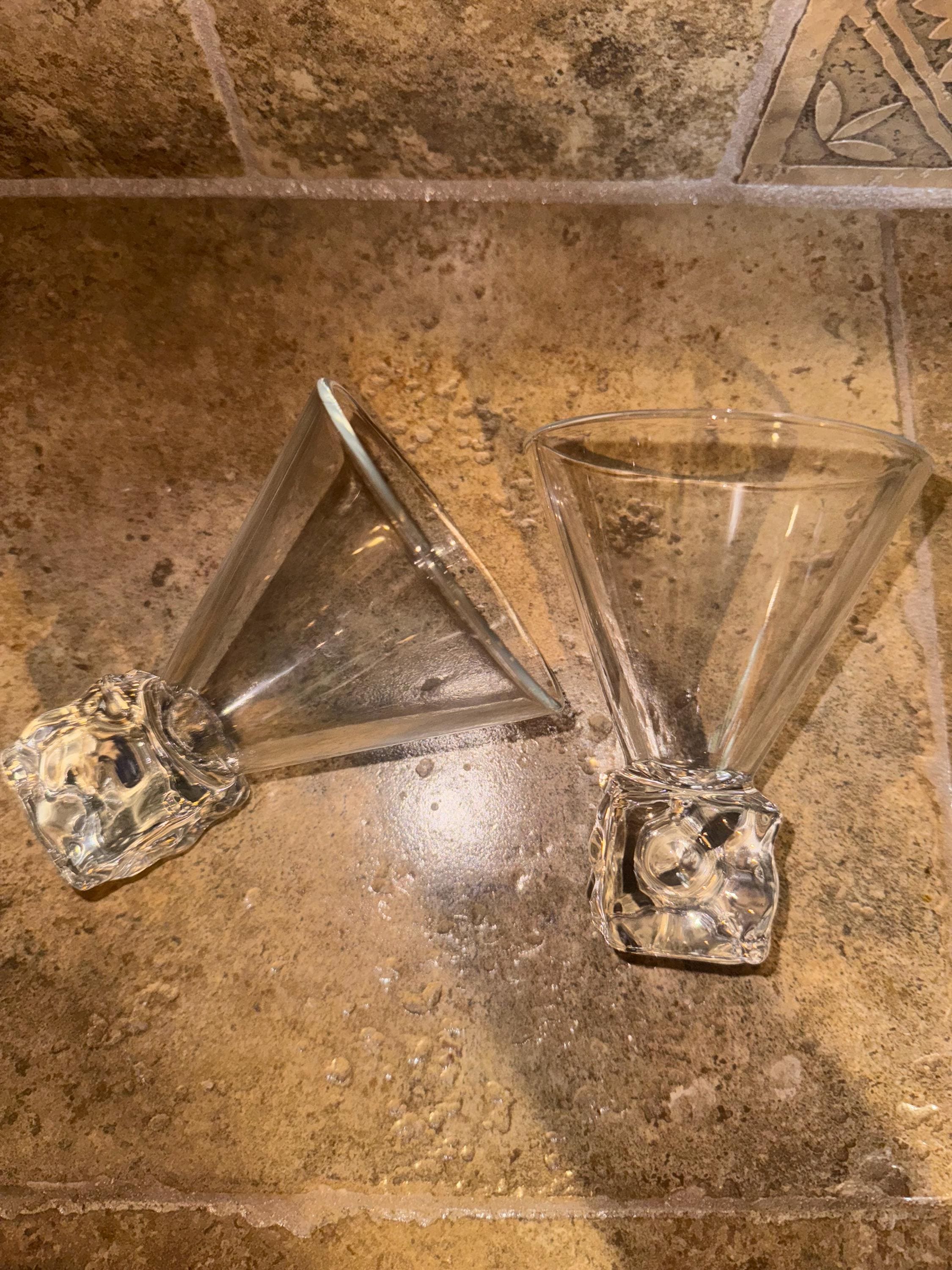 Disaronno Melting Ice Cube Base Martini/cocktail Glasses Set of 2 ...