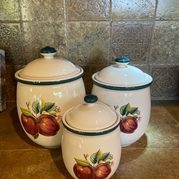Apple Canisters - Etsy