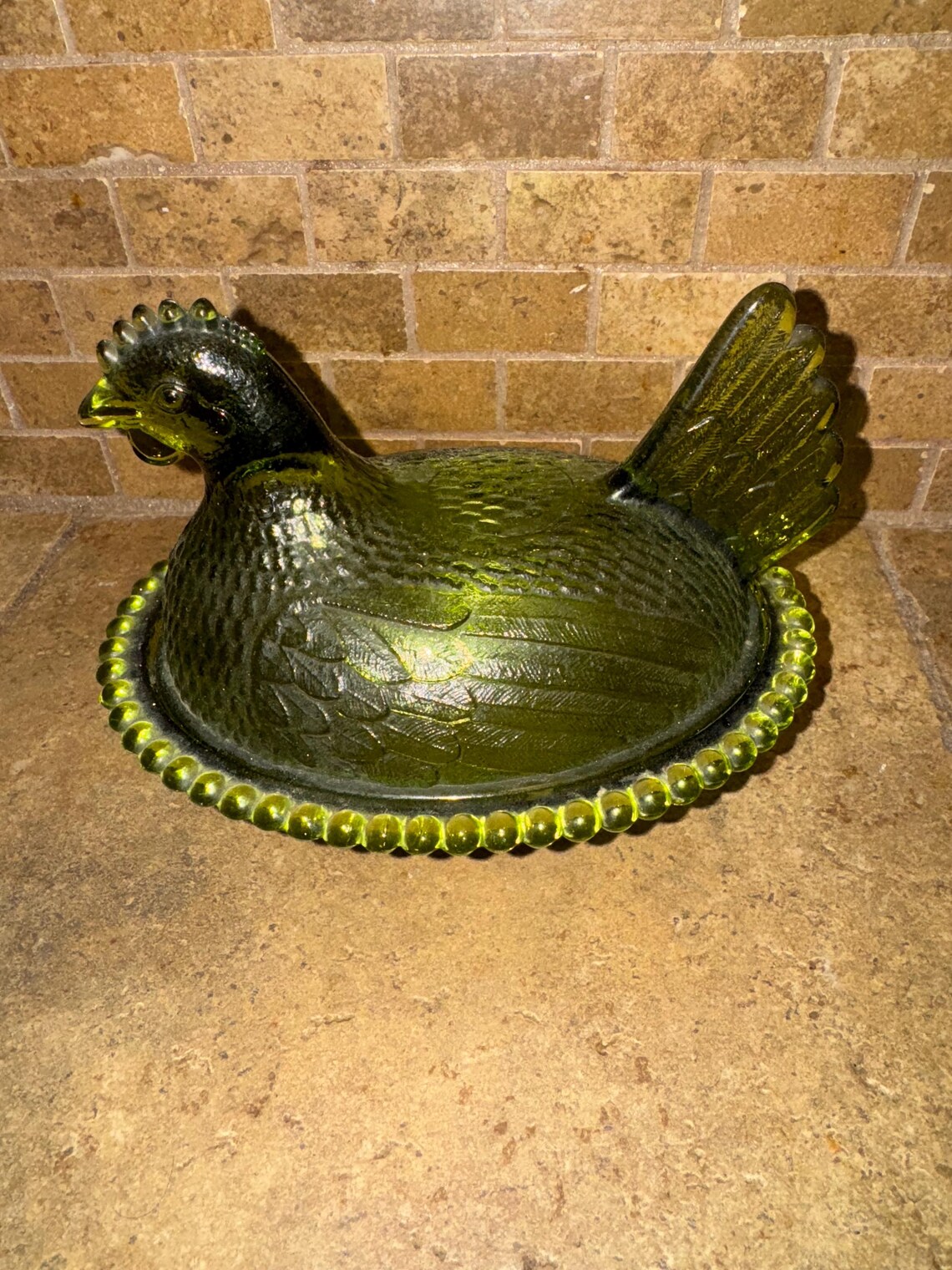 Green Hen on Nest - Etsy