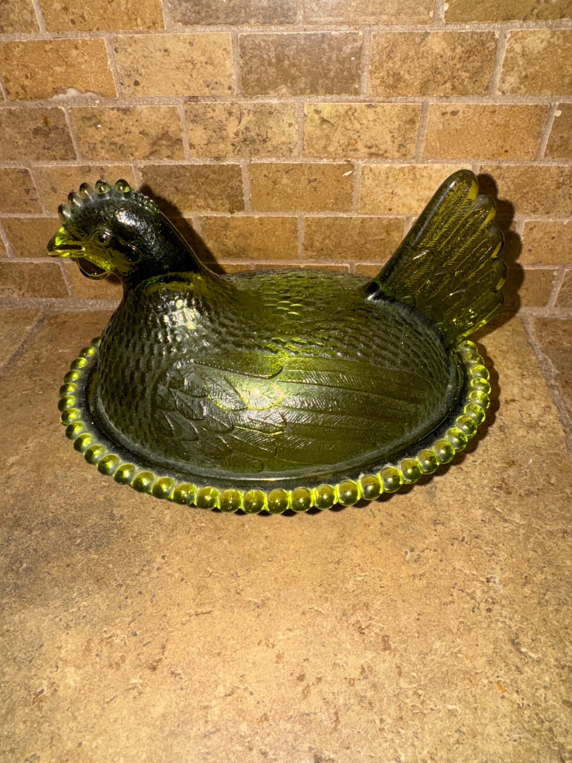 Green Hen on Nest - Etsy