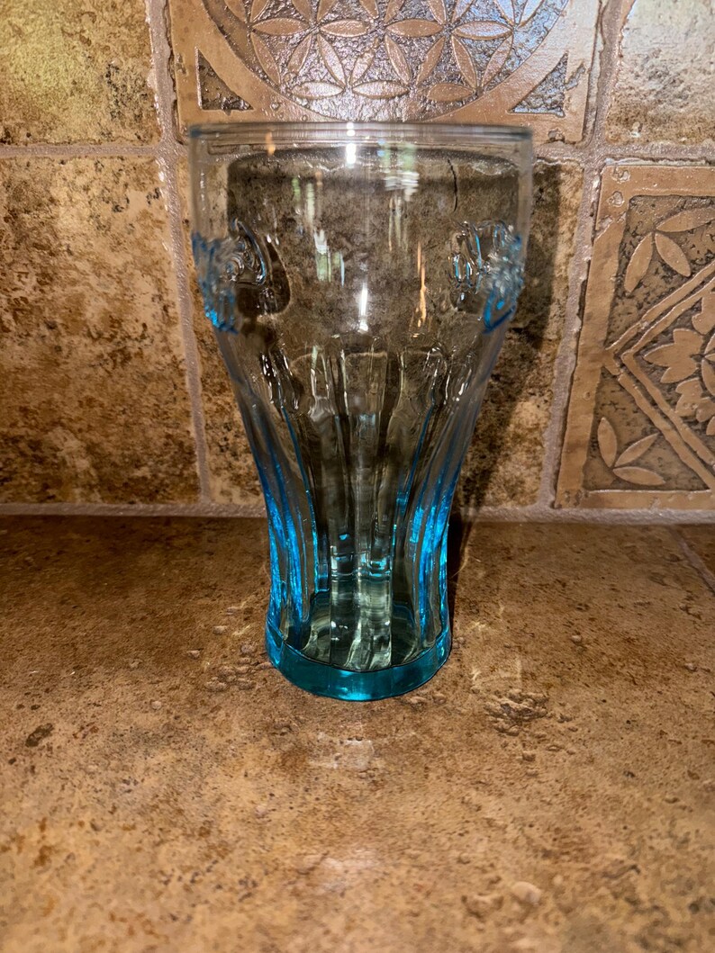 Coca Cola Blue Glass - Etsy