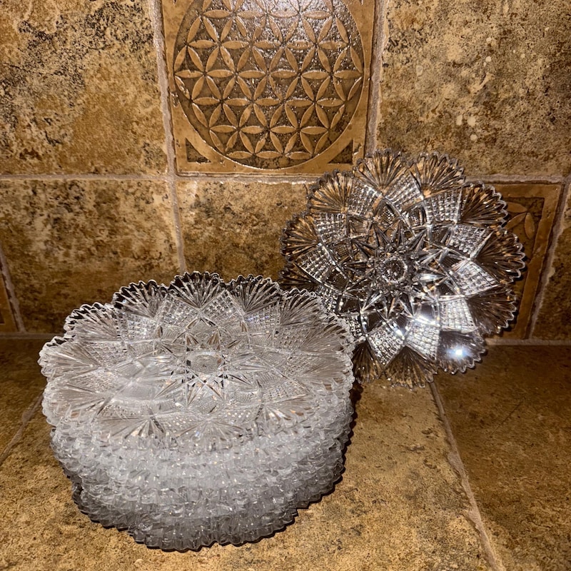 Cut Glass Dishes - Etsy